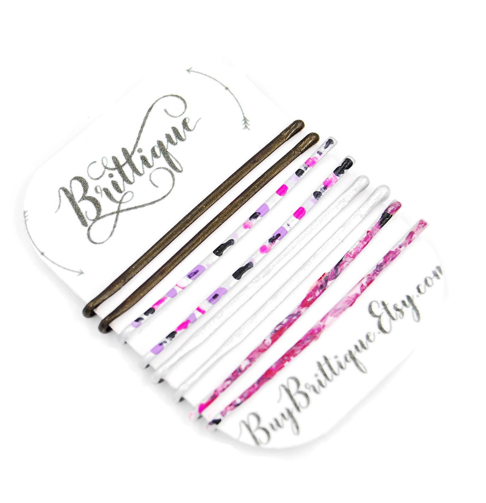 Decorative Bobby Pins Colored Bobby Pins Colorful Painted | Etsy