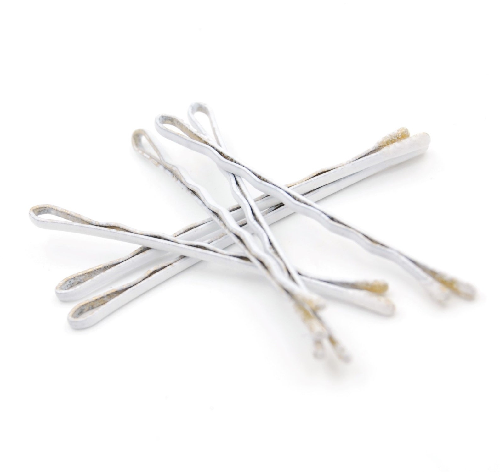 Stark White Colored Bobby Pins Crisp White Accessories Pure - Etsy