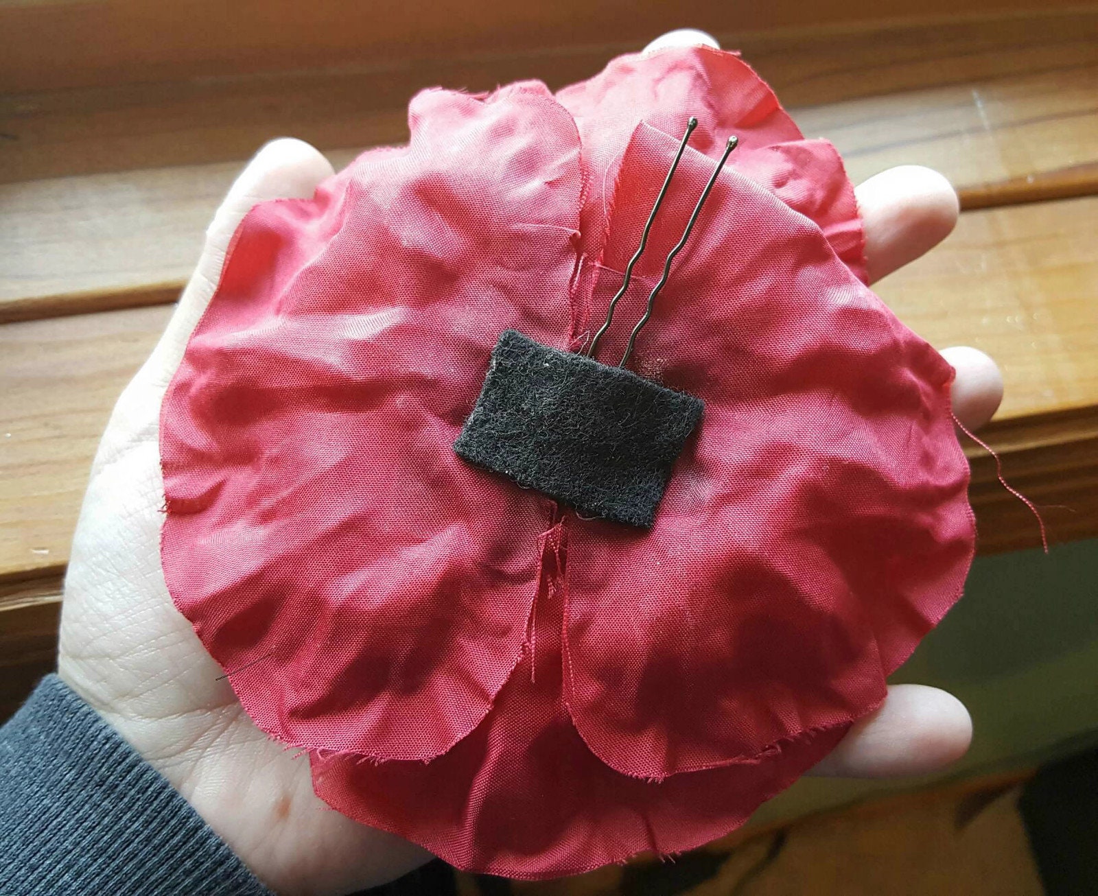 Large red flower hair pin large flower flamenco hair pin big | Etsy