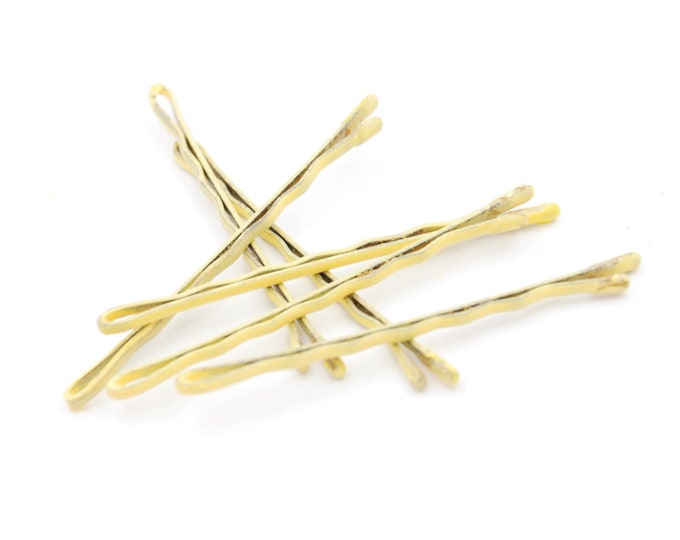 Pastel Yellow Bobby Pins, Light Yellow Hair Pins, Yellow Wedding ...