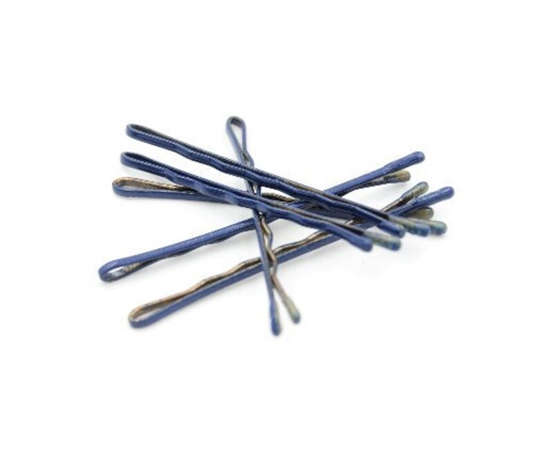 Navy Blue Bobby Pins Dark Blue Colored Bobby Pins Navy Blue - Etsy