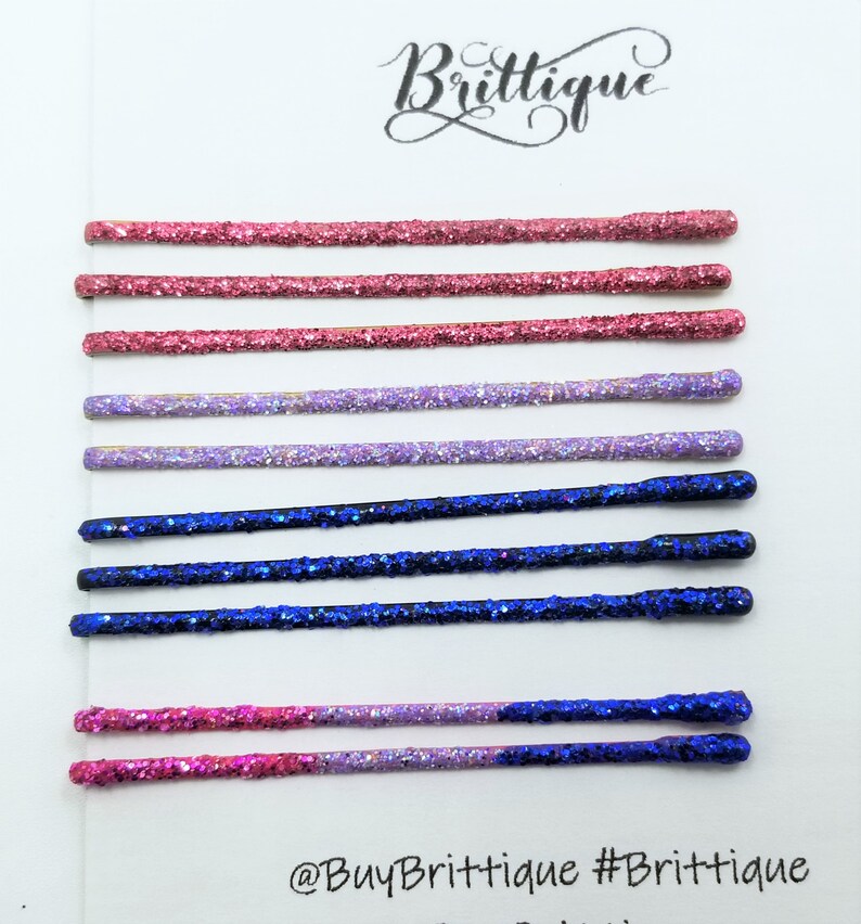 Bi Pride Bobby Pins Bisexual Pride Flag Accessories Colorful - Etsy