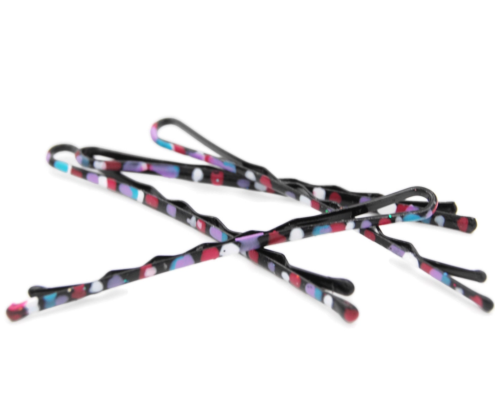 Spotted accessories colored bobby pins polka dots | Etsy