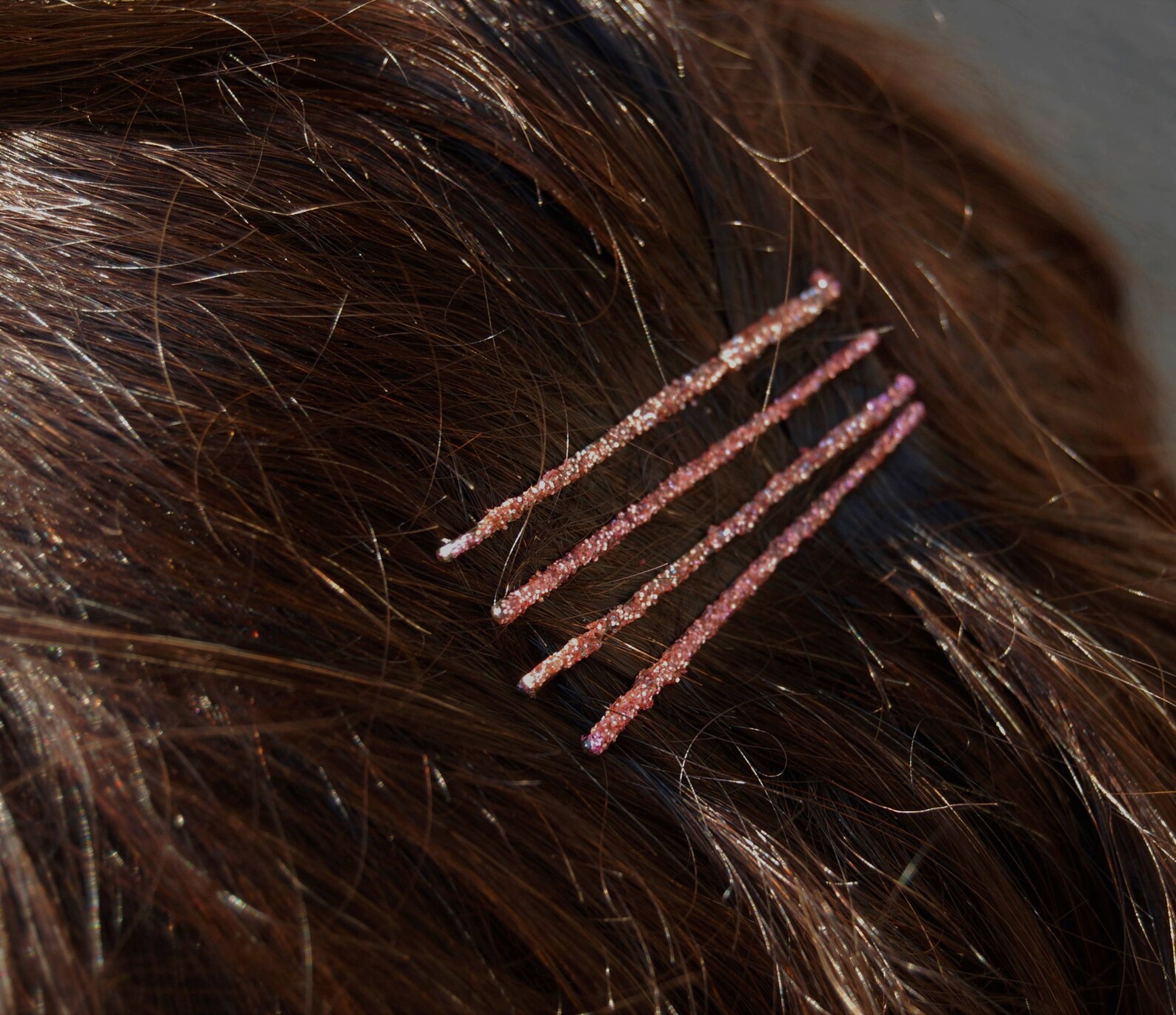 Light Pink Glitter Bobby Pins Pink Bobby Pins Pink Glitter - Etsy