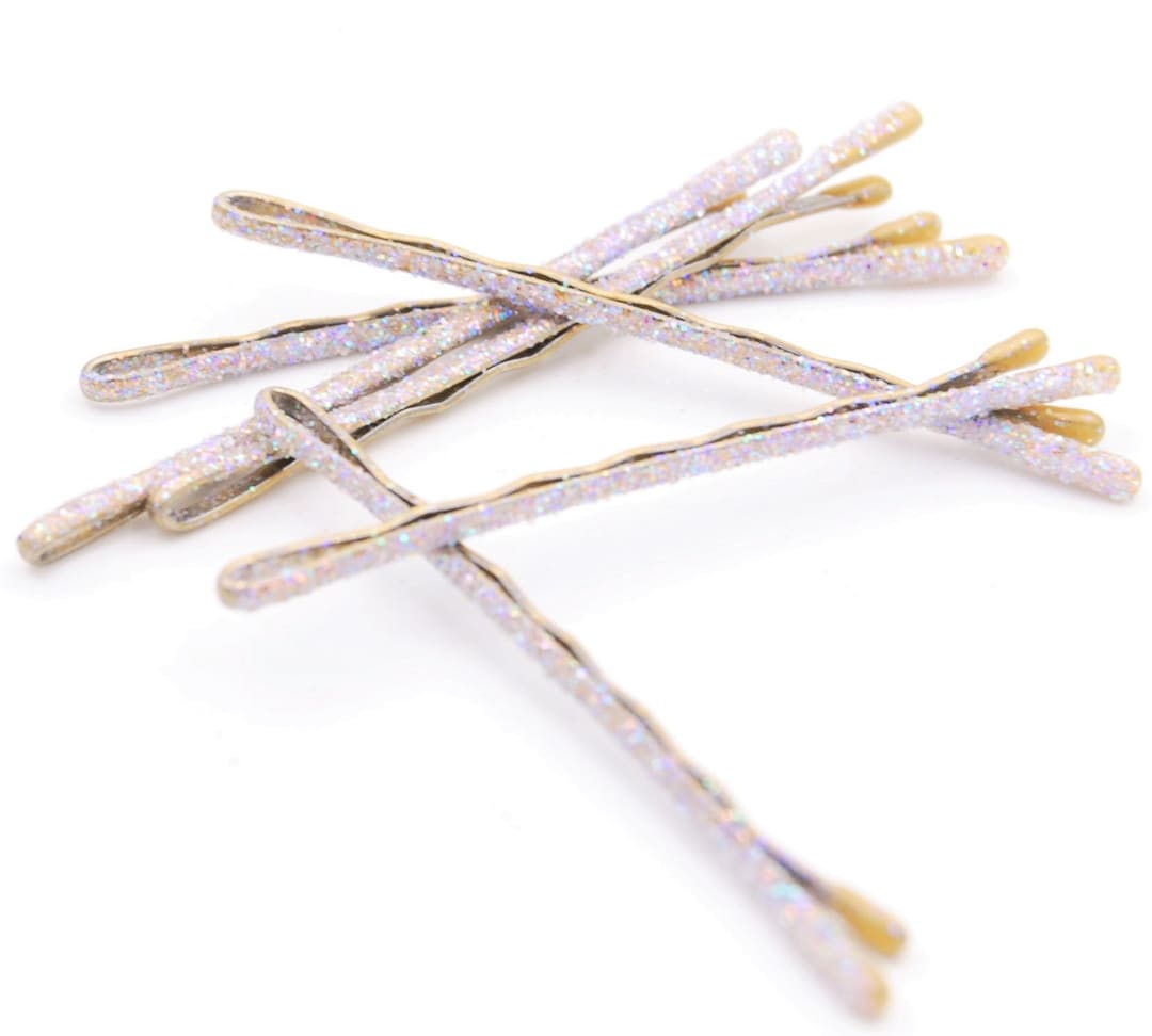 Light Pink Glitter Bobby Pin, Pink Glitter Hair Pins, Pink Wedding Hair ...