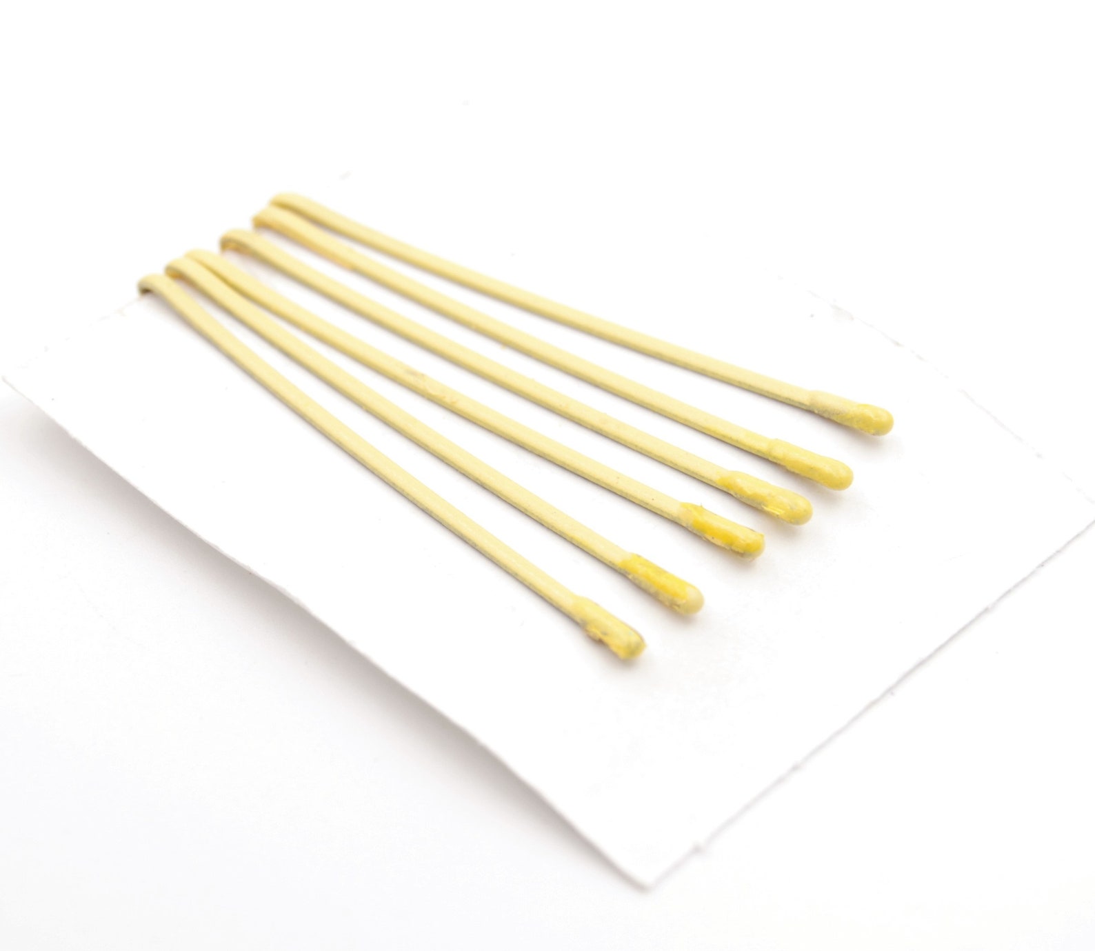 Pastel Yellow Bobby Pins Light Yellow Hair Pins Yellow - Etsy