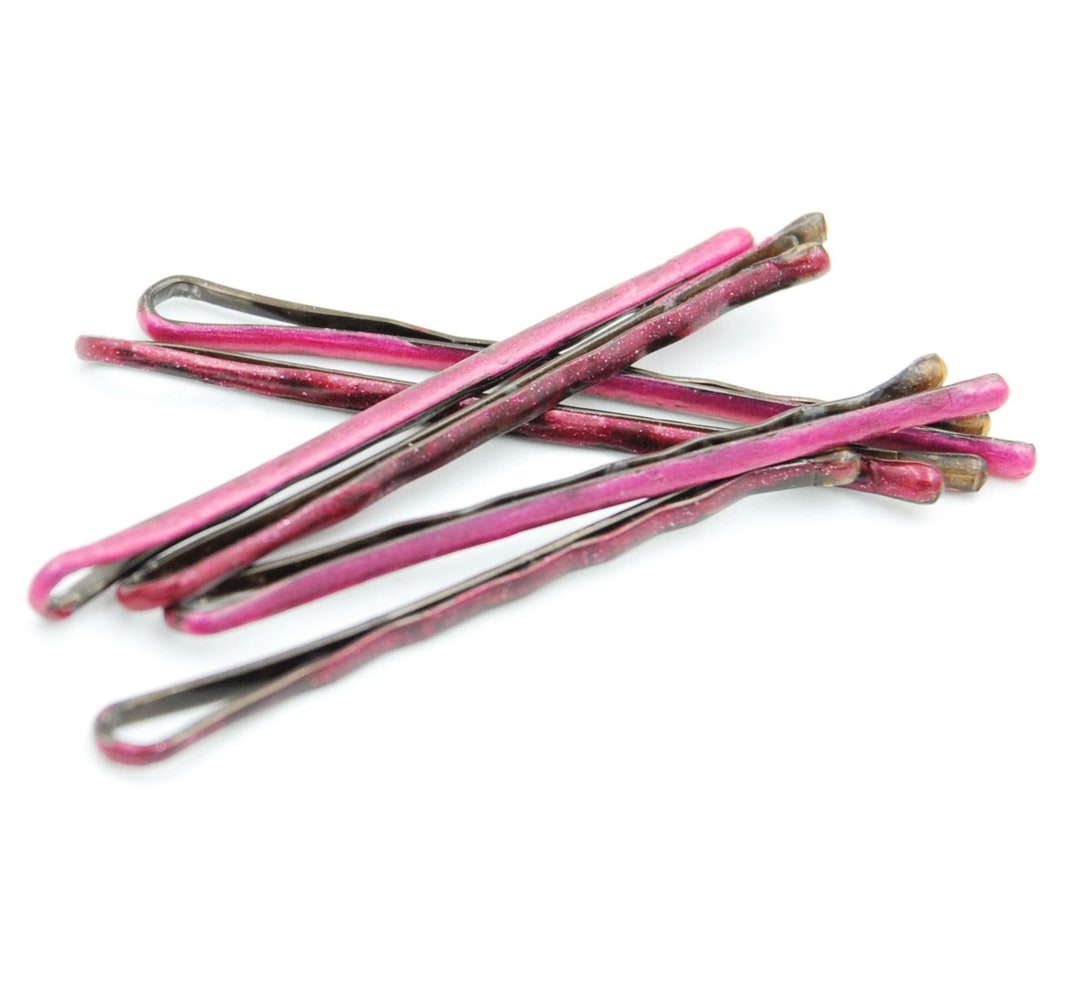 Magenta Colored Bobby Pins, Dark Pink Bobby Pins, Magenta Accessories ...
