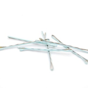 Mint Blue Colored Bobby Pins, Sky Blue Accessories, Light Blue Bobby ...