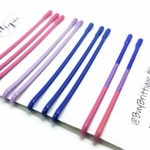 Bi Pride Bobby Pins, Bisexual Pride Flag Accessories, Colorful Glitter ...