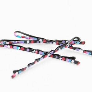 Decorated Bobby Pins, Colorful Bobby Pins, Decorative Colored Bobby ...