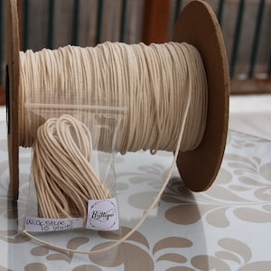 Medium Sized Candle Wicking, Cored Wicks for Melt and Pour Candle ...