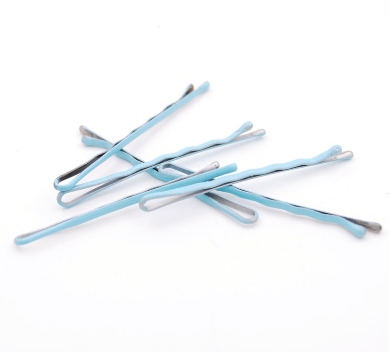 Light Blue Colored Bobby Pins Sky Blue Bobby Pins Sky Blue - Etsy