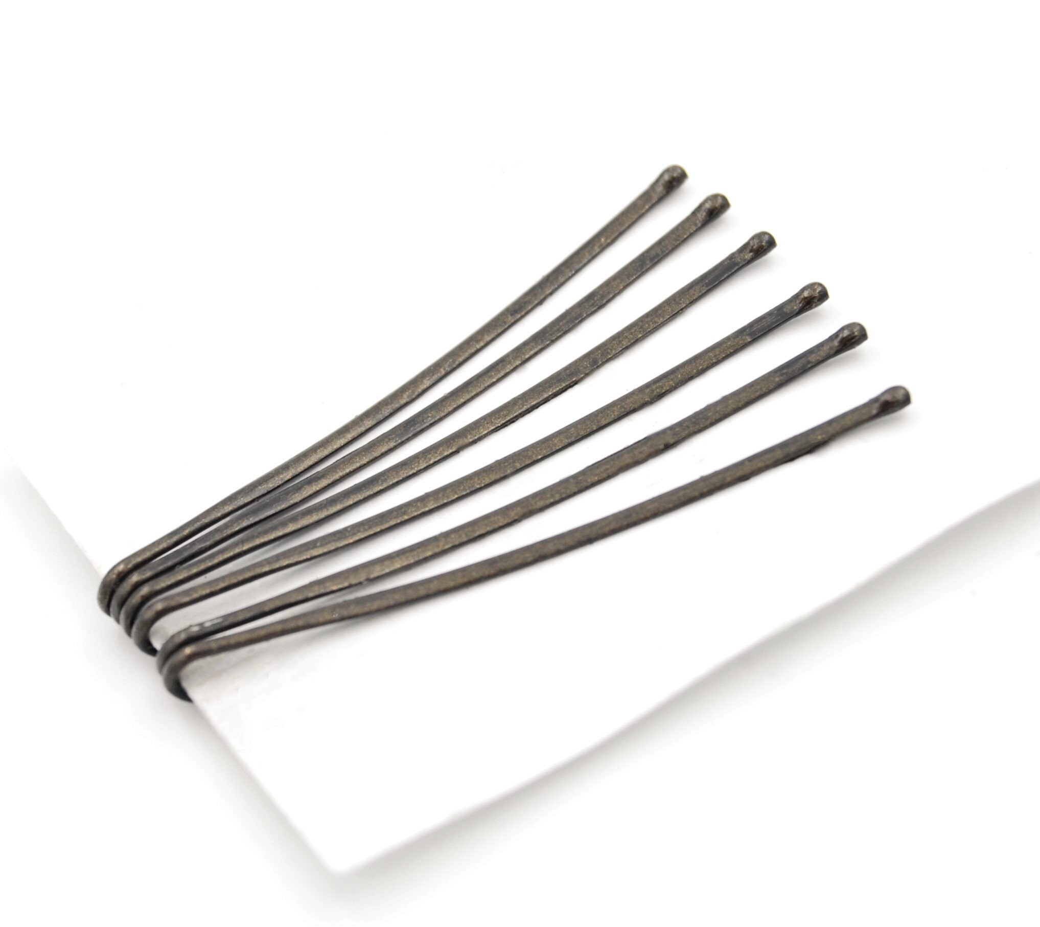 Solid black colored bobby pins 2 inch black hair pin black | Etsy