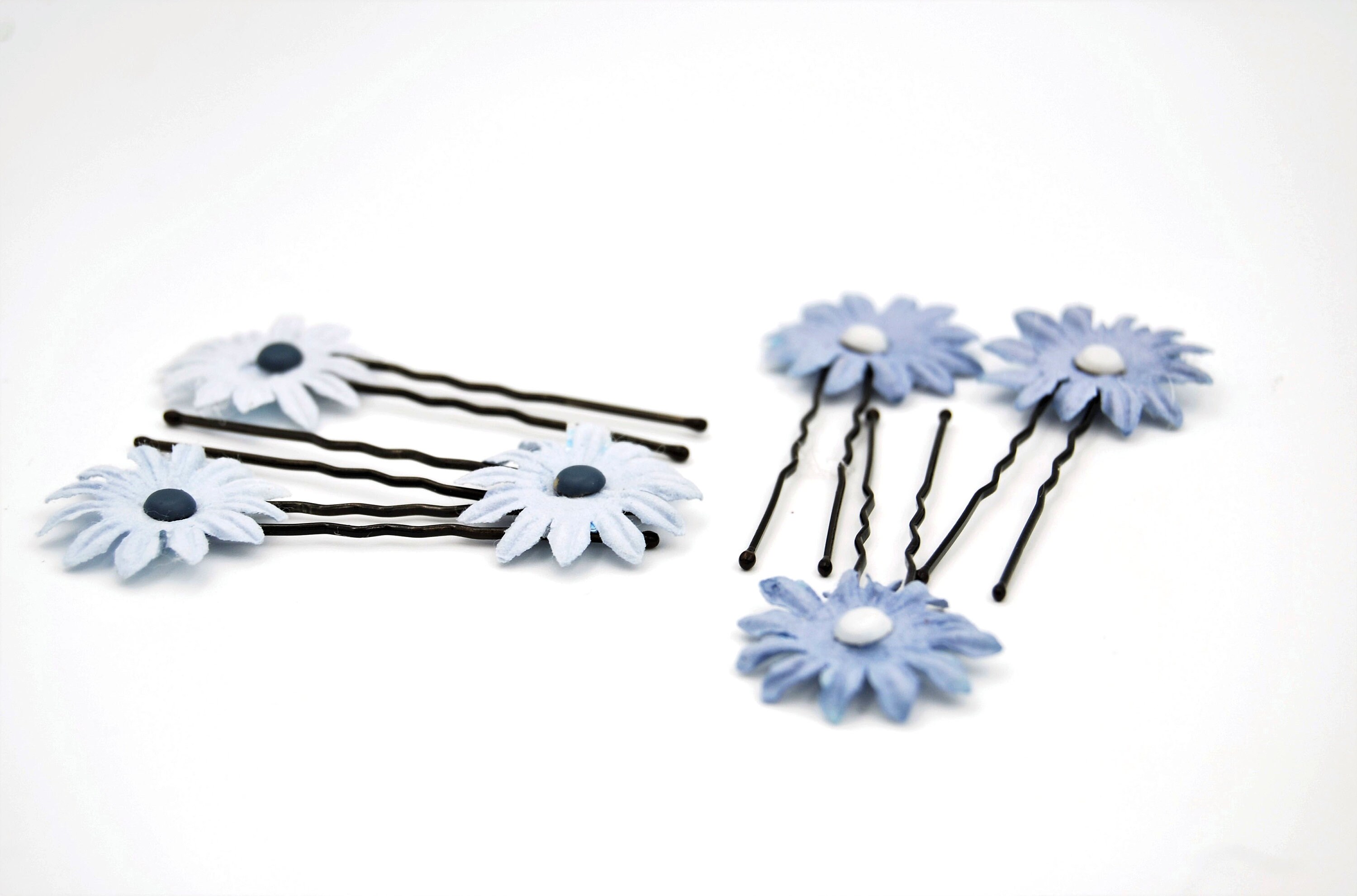 Light Blue Paper Flower Hair Pin Decorative Hair Pin Small | Etsy