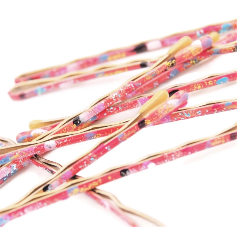 Spotted accessories colored bobby pins polka dots | Etsy