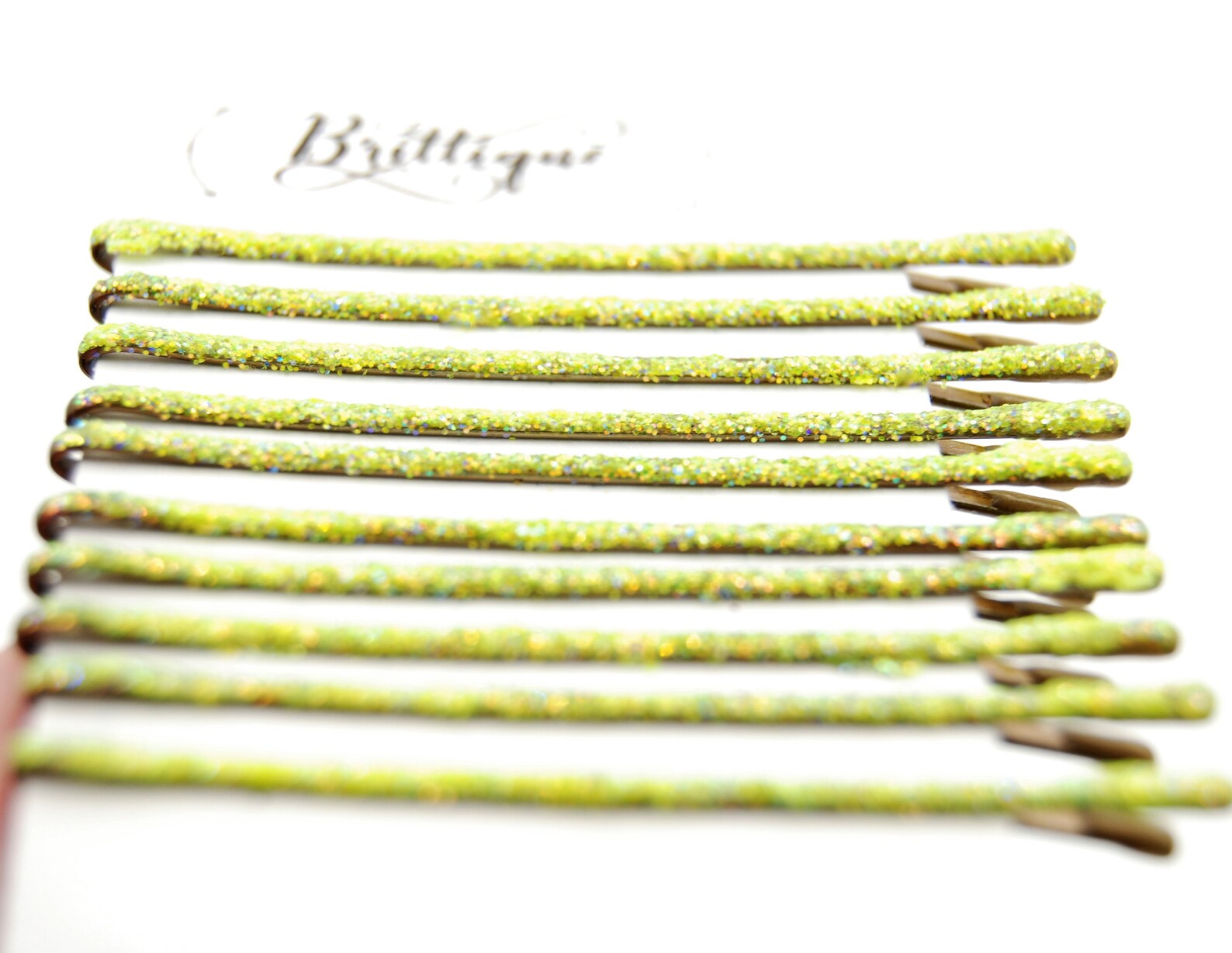 Yellow Glitter Hair Pins Yellow Bobby Pins Glitter Bobby | Etsy