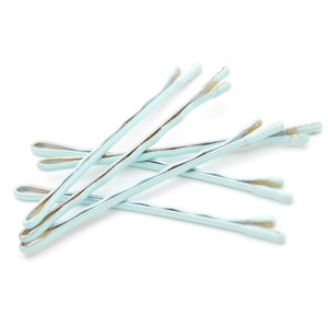 Mint Blue Colored Bobby Pins, Sky Blue Accessories, Light Blue Bobby ...