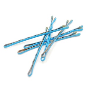 Olympic Blue Wedding Hair Pins, Olympic Blue Colored Bobby Pins, Blue ...