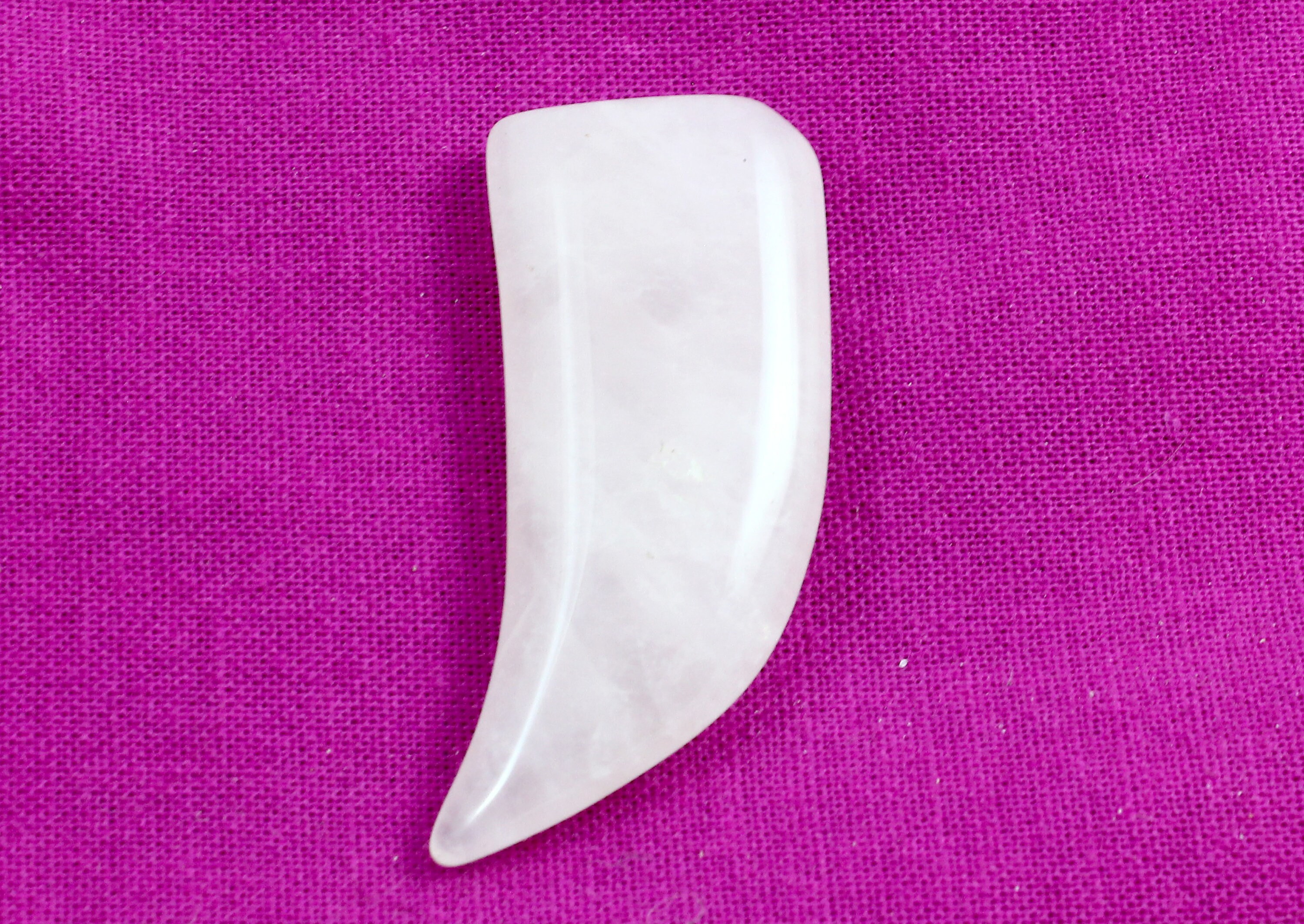 Rose Quartz Pendant. A Tooth Shaped Stone for Using in Wire - Etsy
