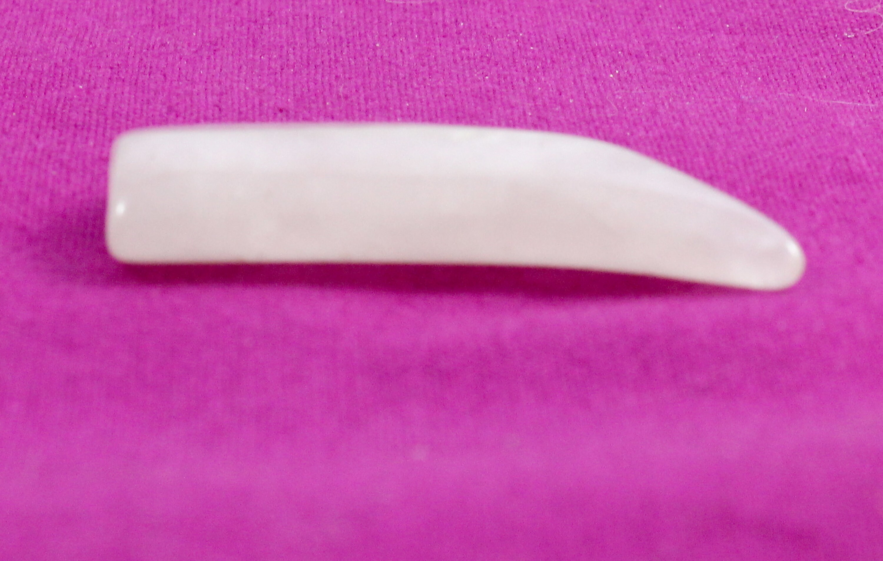 Rose Quartz Pendant. A Tooth Shaped Stone for Using in Wire - Etsy