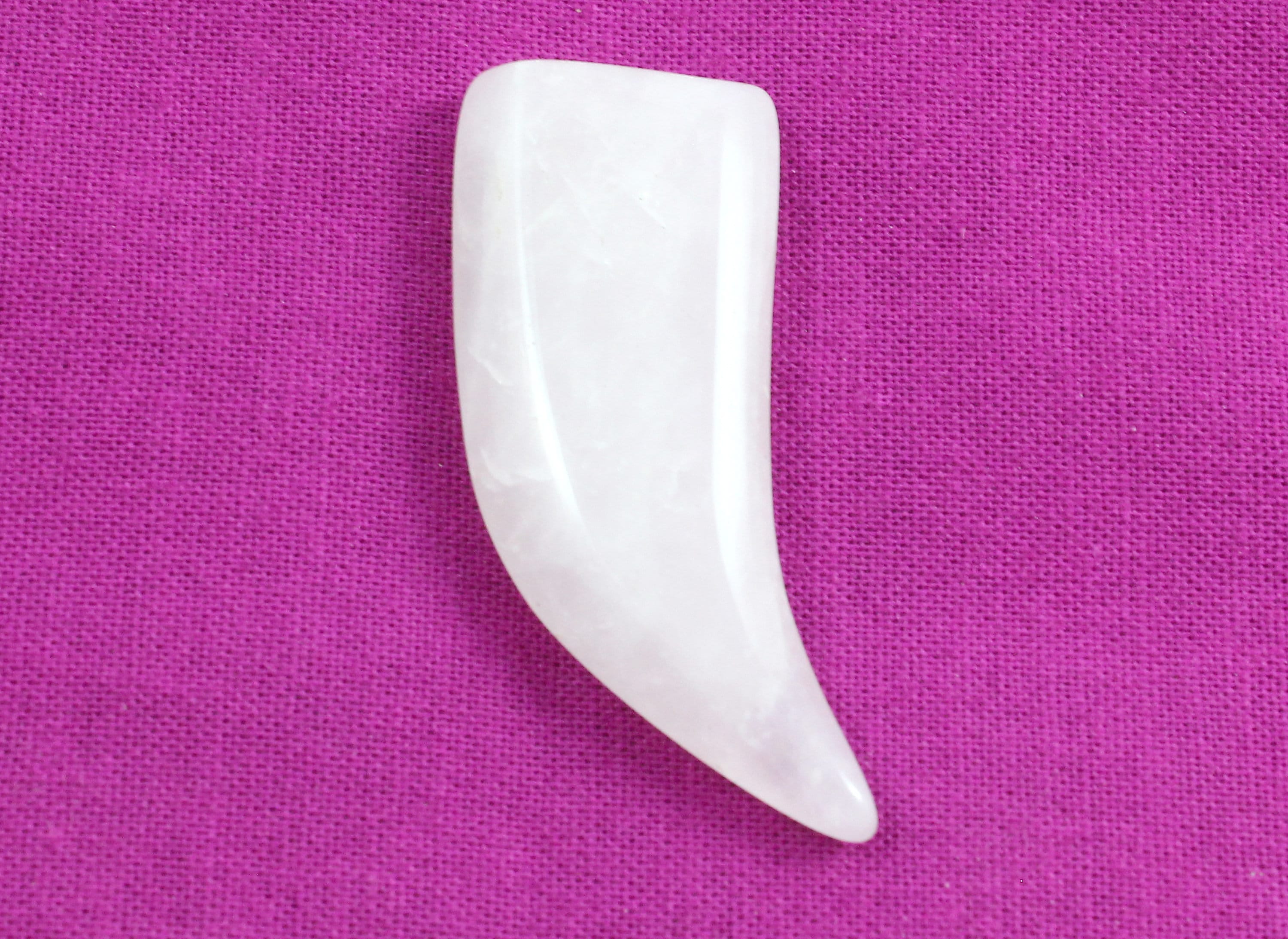 Rose Quartz Pendant. A Tooth Shaped Stone for Using in Wire - Etsy