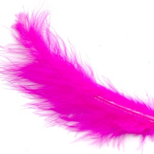 3-6 Inch Hot Pink Marabou Feathers 10 Bright Magenta Colored - Etsy Canada
