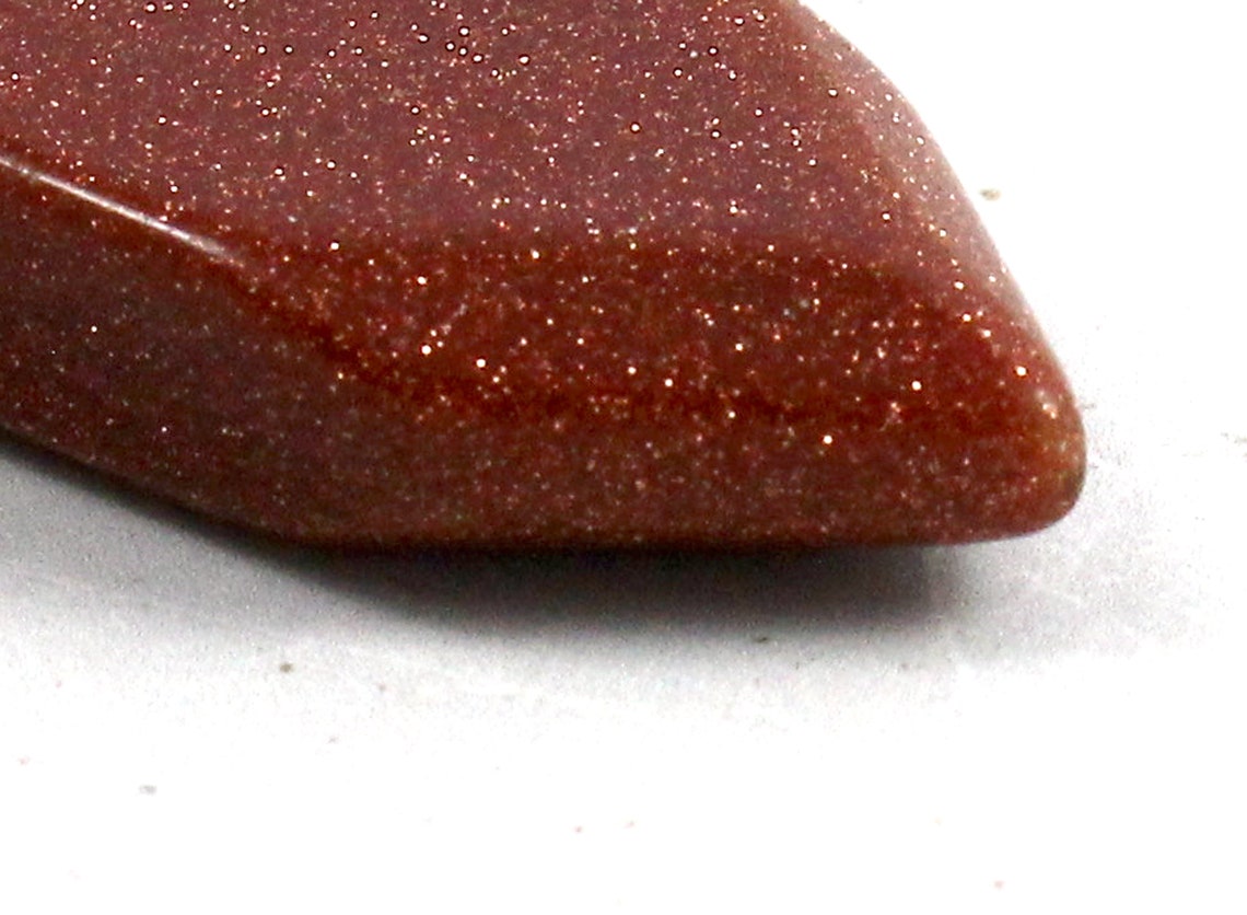 Brown Goldstone Cabochon. A Spike Shaped Stone for Making - Etsy Canada