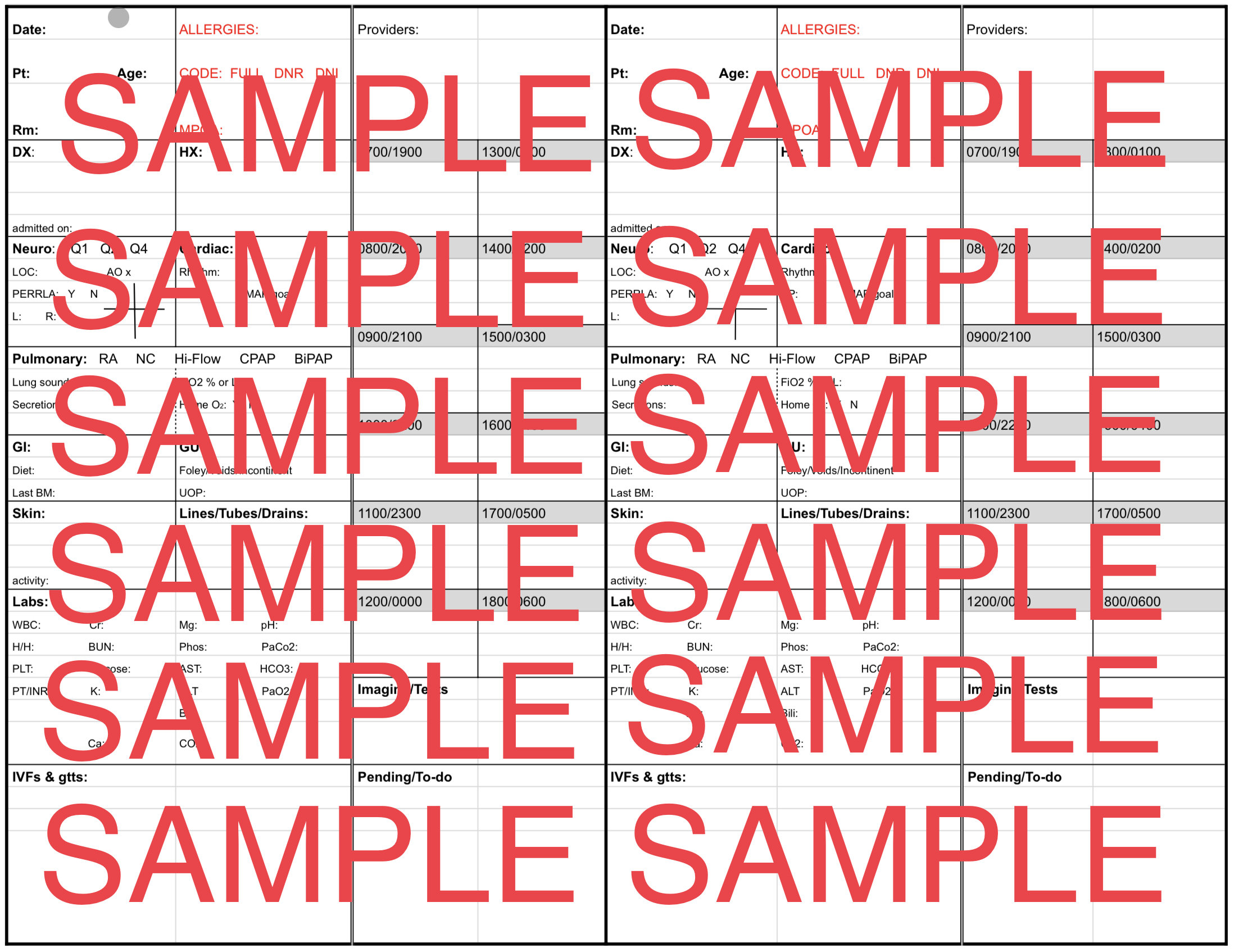 Editable GENERAL REPORT SHEET - Etsy