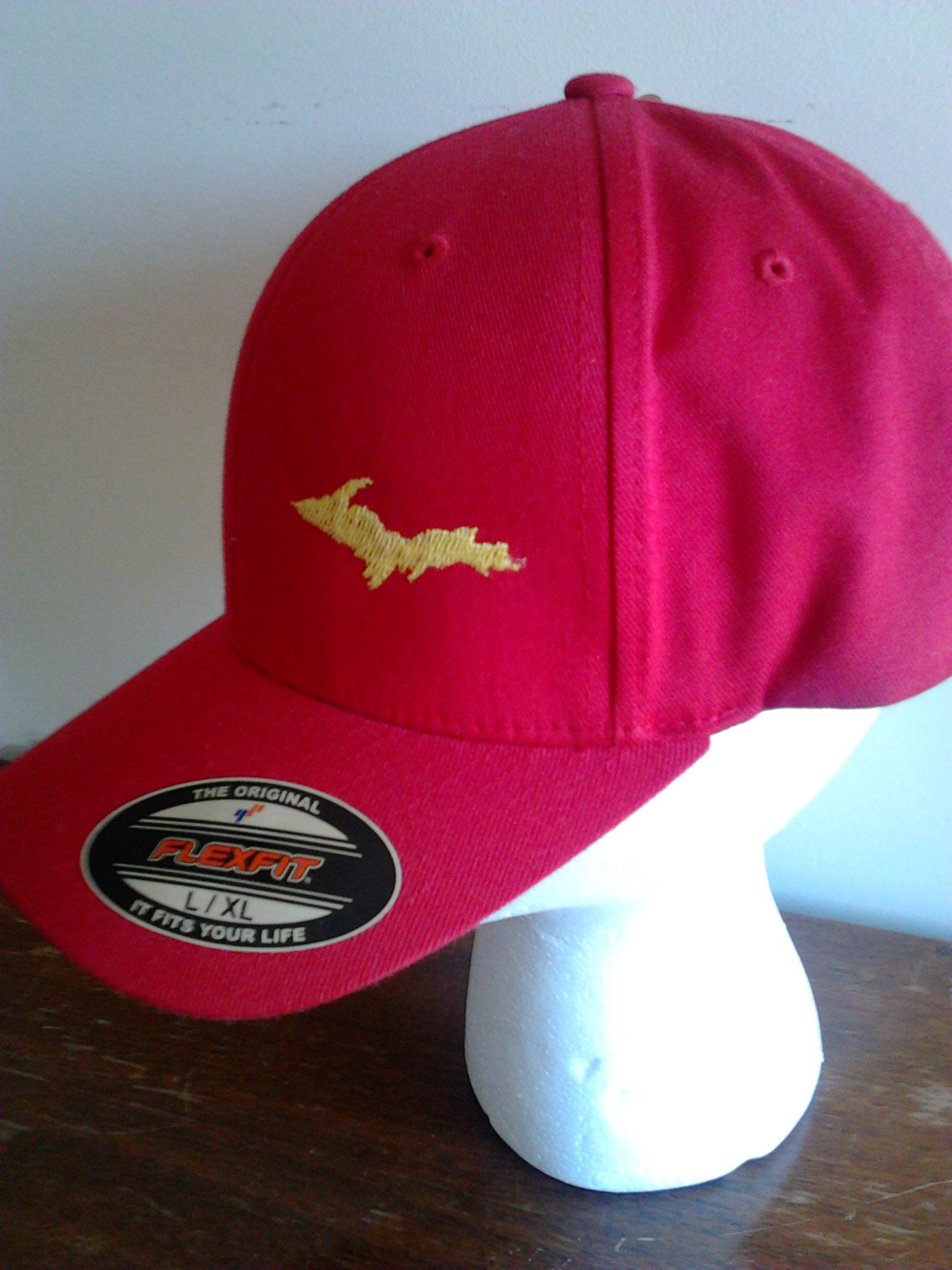Yooper, UP Logo Hat Upper Peninsula Michigan, Flex Fit Hat, Michigan ...