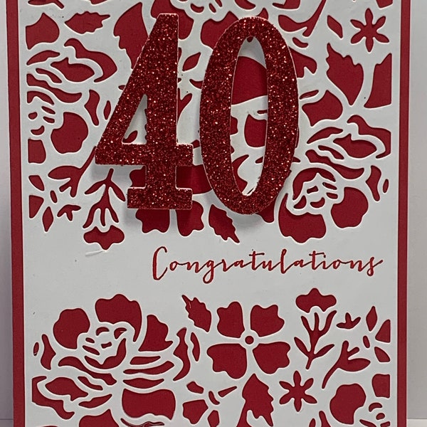 Funny 40th Wedding Anniversary Card - Etsy