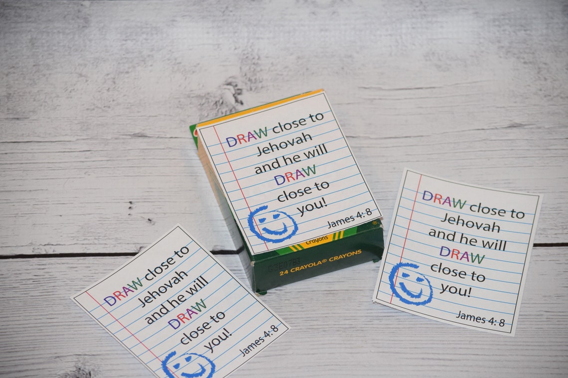 Set of 6 Jw Label Crayon Label Jw Pioneer School Gifts | Etsy