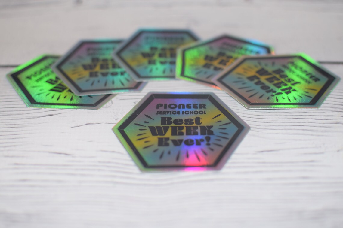 Holographic Sticker, Pioneer School Sticker, Pioneer School, Jw 2024 ...