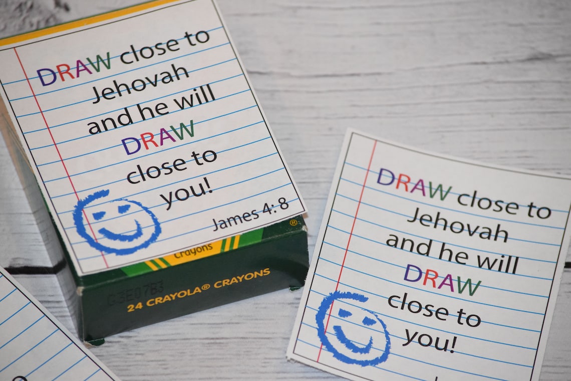 Set of 6 Jw Label Crayon Label Jw Pioneer School Gifts | Etsy