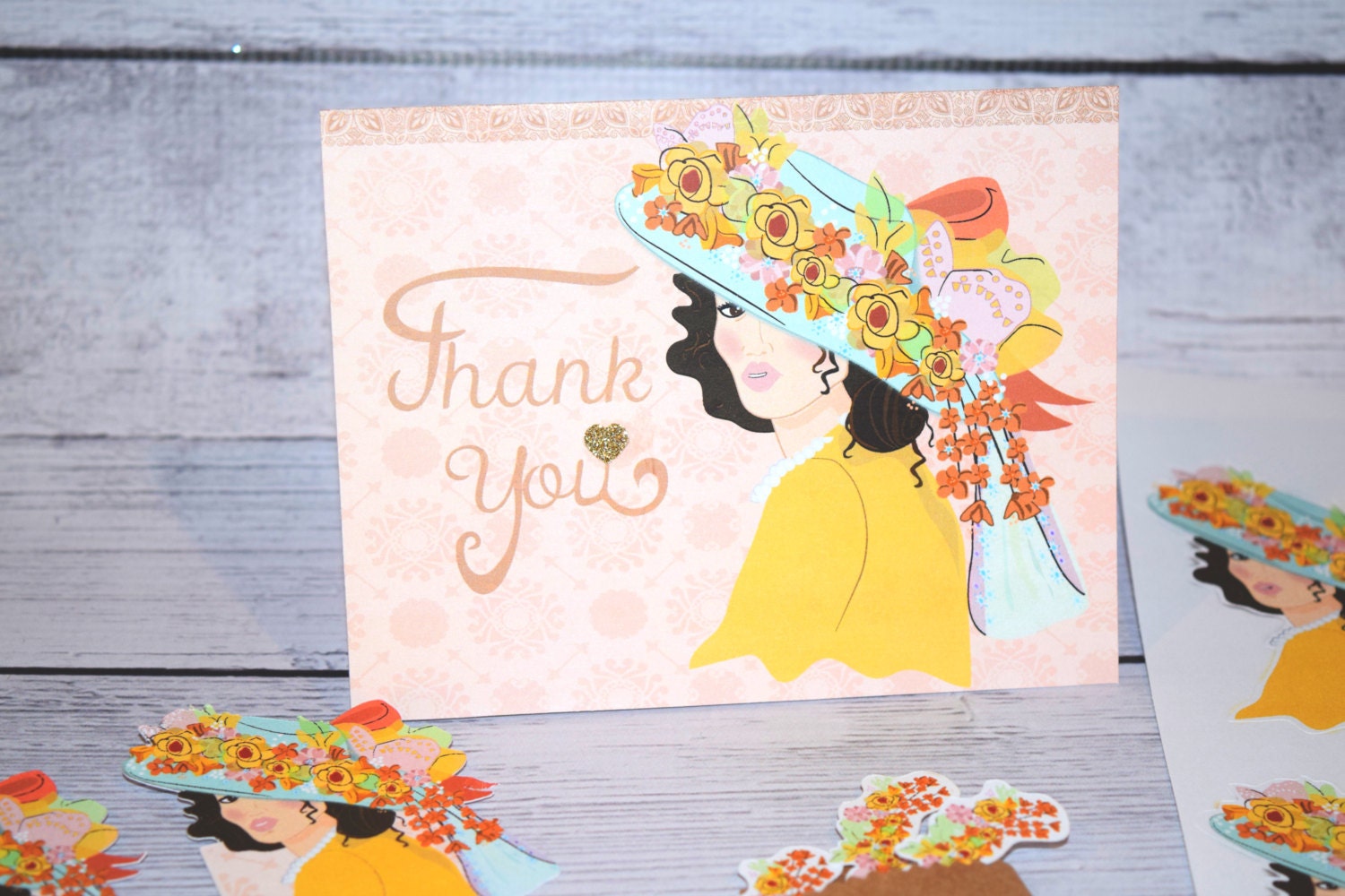 Victorian Thank You My Maryann Victorian Hat and Flowers | Etsy