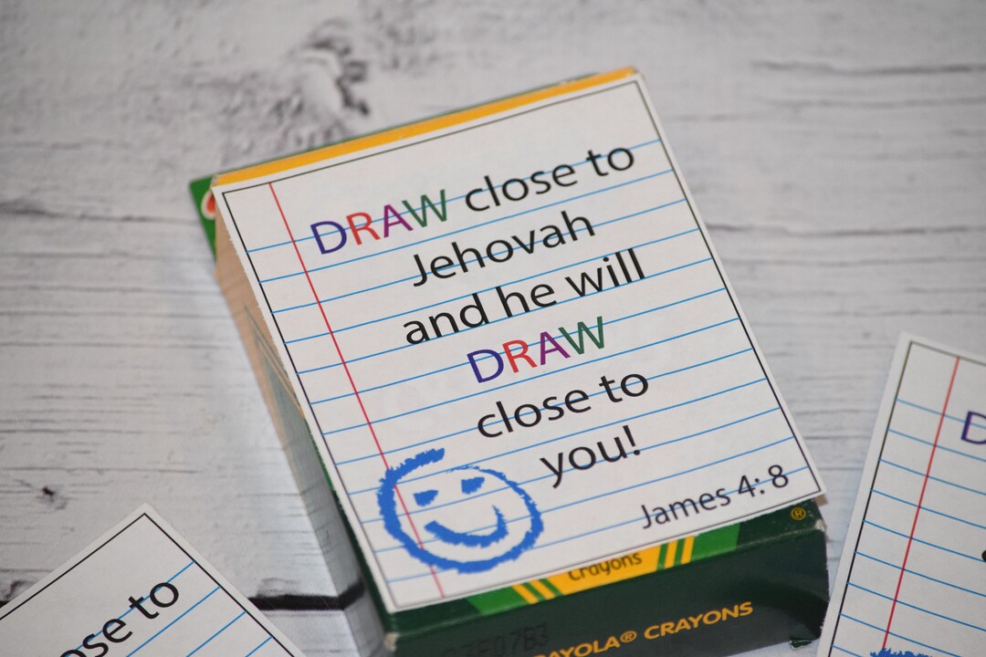 Set of 6 - Jw Label - Crayon Label - Jw Pioneer School Gifts - Jw ...