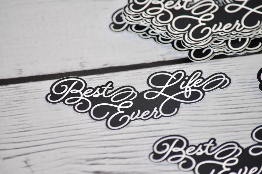 Set of 12 Small Best Life Ever Stickers Stickers for Gift Bags Stickers ...