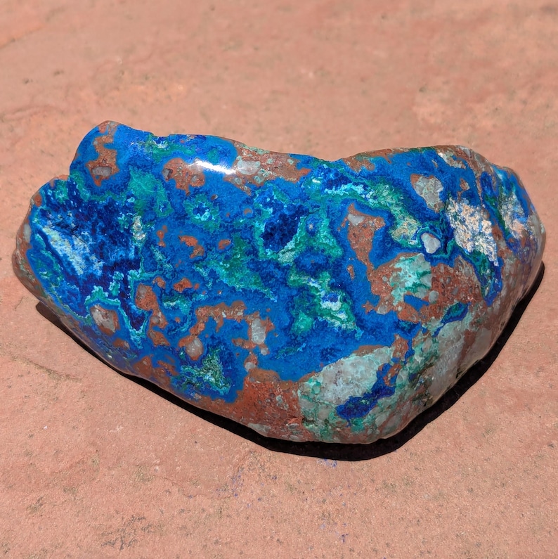 The Azure Coastline – Large Rare Morenci Azurite & Malachite 5 ...