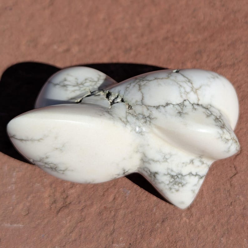 Hand-carved Howlite Sculpture | Sedona Lapidary Art, Palm Stone ...
