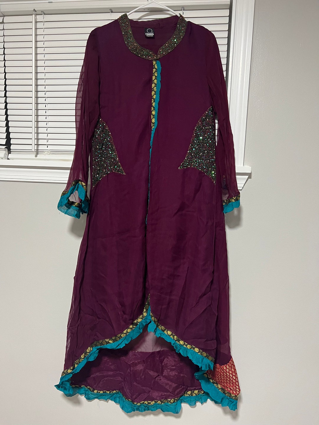 Chiffon High Low Dress Frock Desi Shalwaar Kameez - Etsy