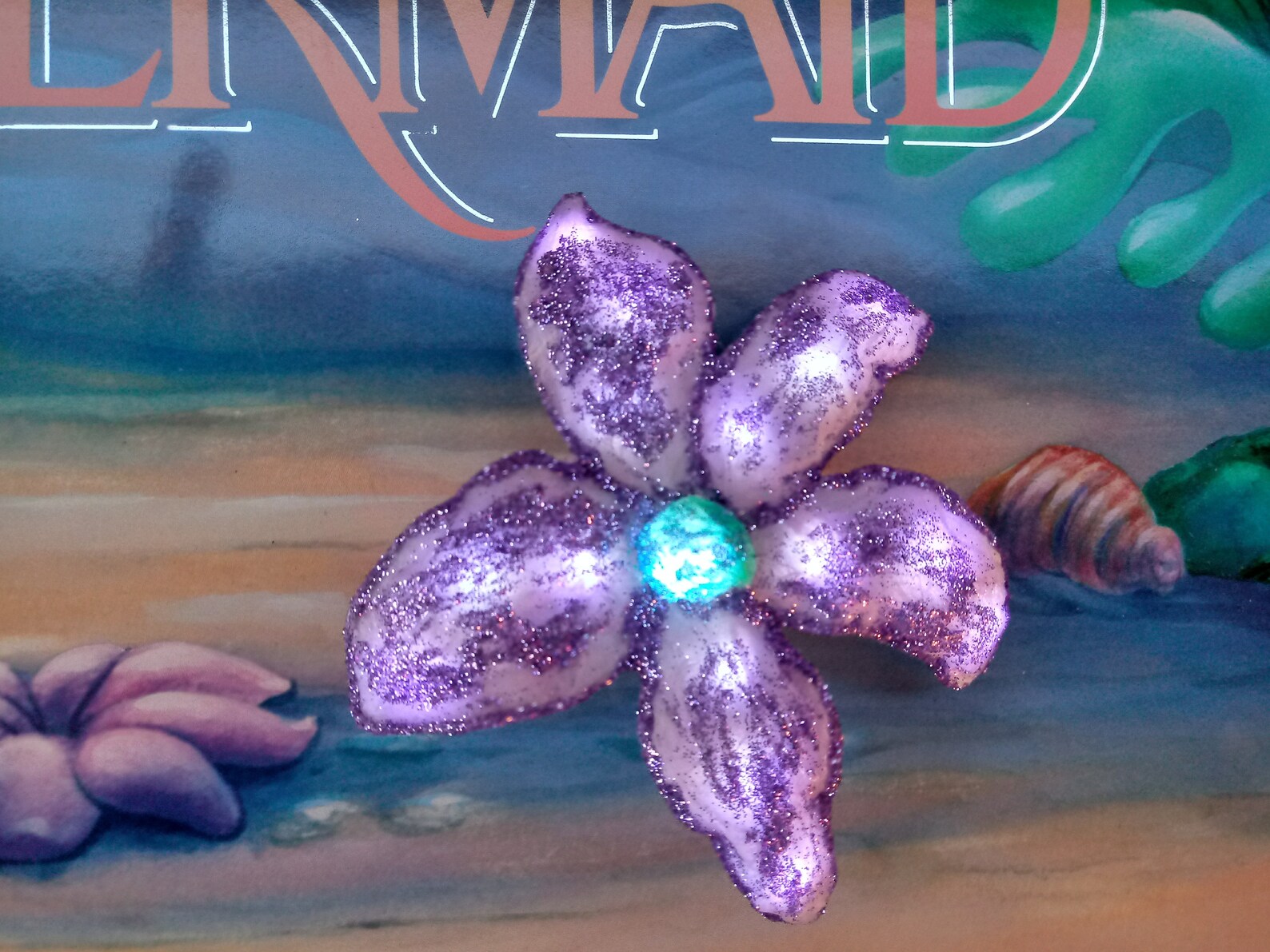 Ariel Flower Brooch-light Up/ariel Flower Hair Clip/little - Etsy