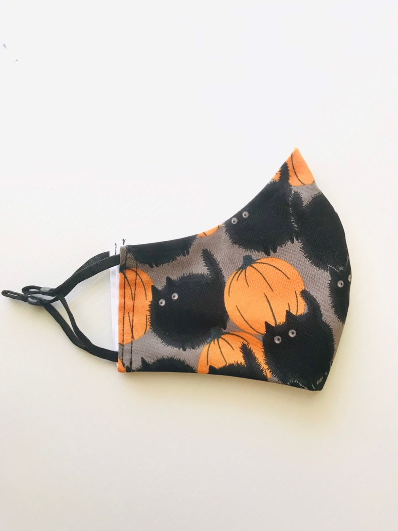 HALLOWEEN Spooky Face Masks Adult Teens Kids 100% Cotton - Etsy