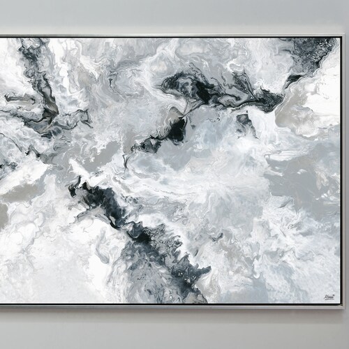 Grey and White Poster Modern Printable Digital Download - Etsy