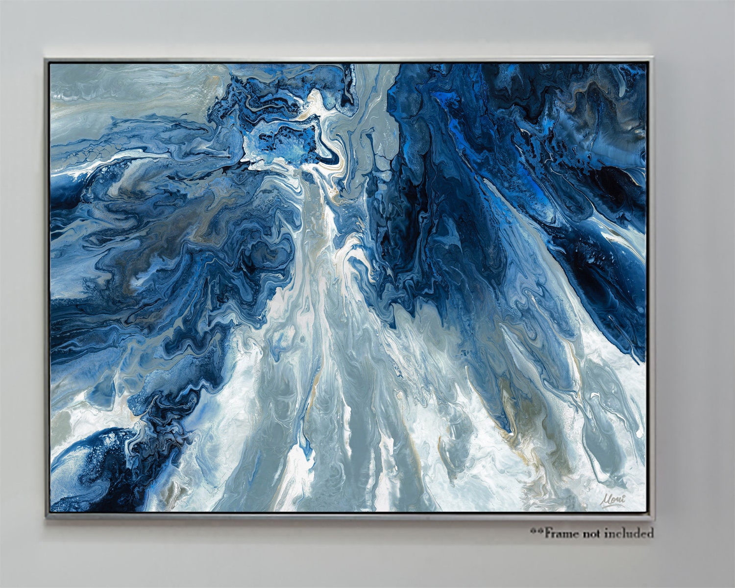 Art & Collectibles Digital Download Blue Flower Fine Art Print Large ...