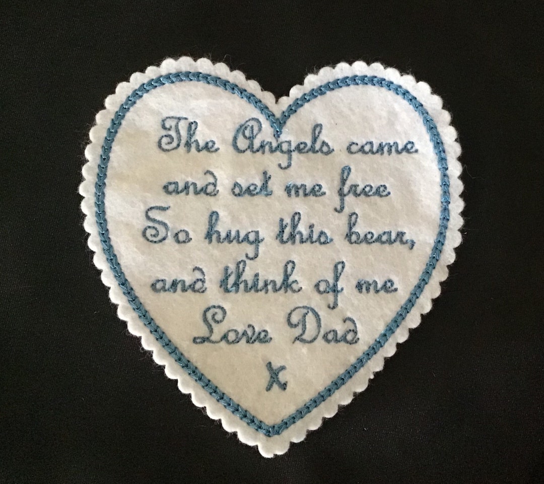 Digital Memory Heart Machine Embroidery Design 4x4 Hoop - Etsy