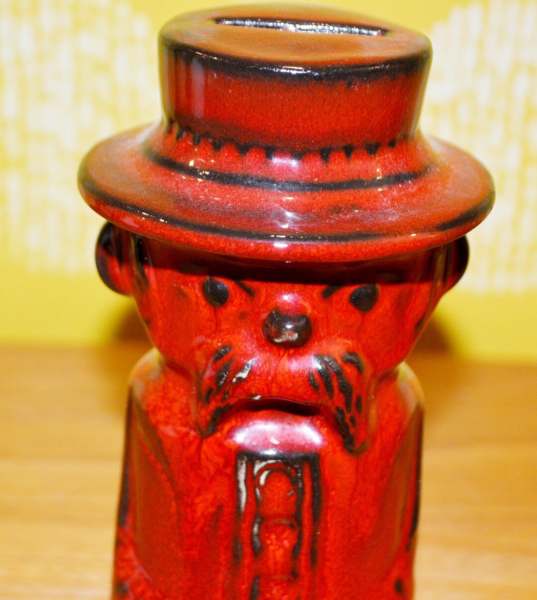 Vintage Ceramic Money Box Red 70s Vintage Design Classic Retro Mid ...
