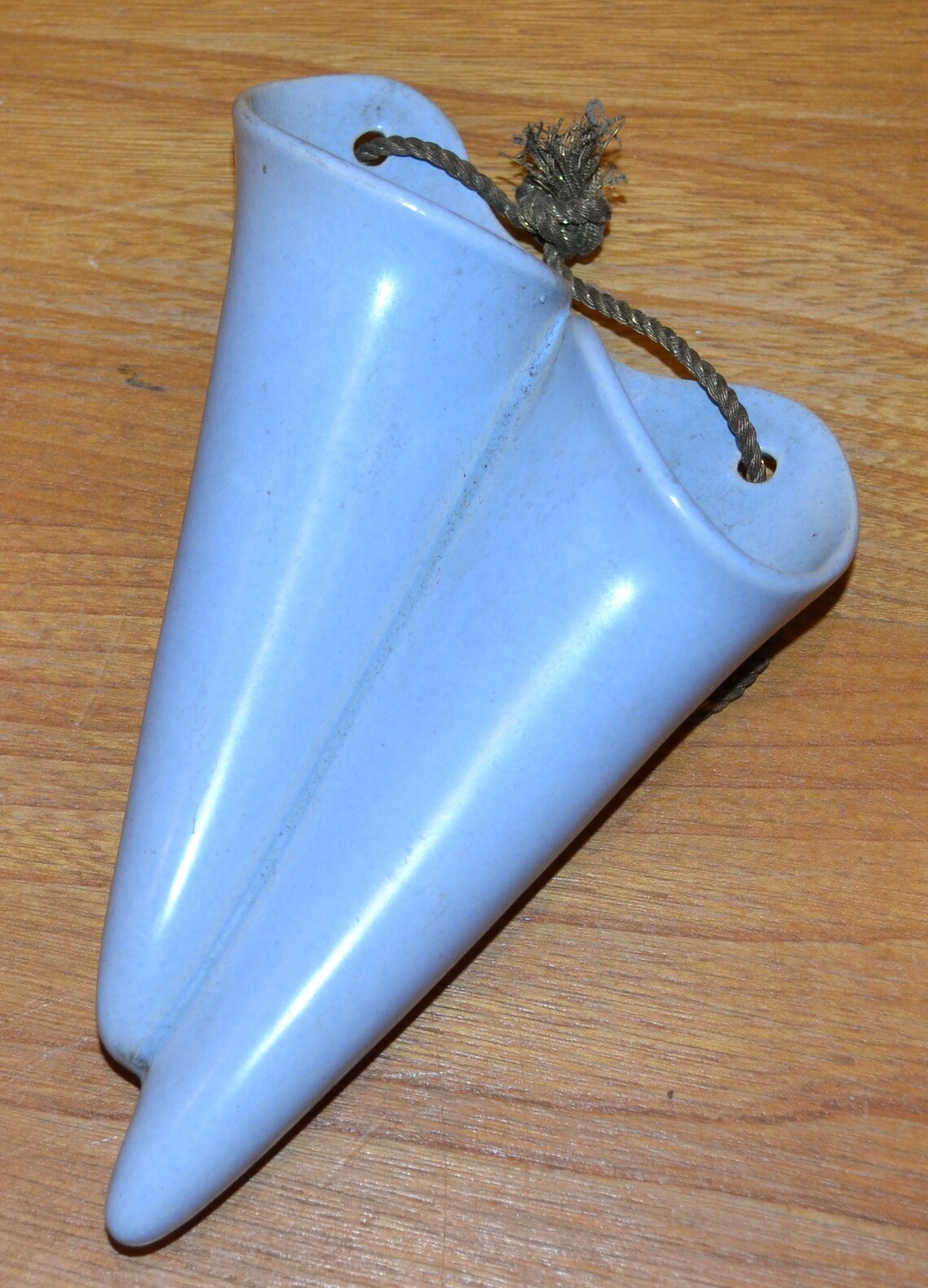Vintage Wall Vase, Light Blue Ceramic, From the 1950s, Vintage Design ...