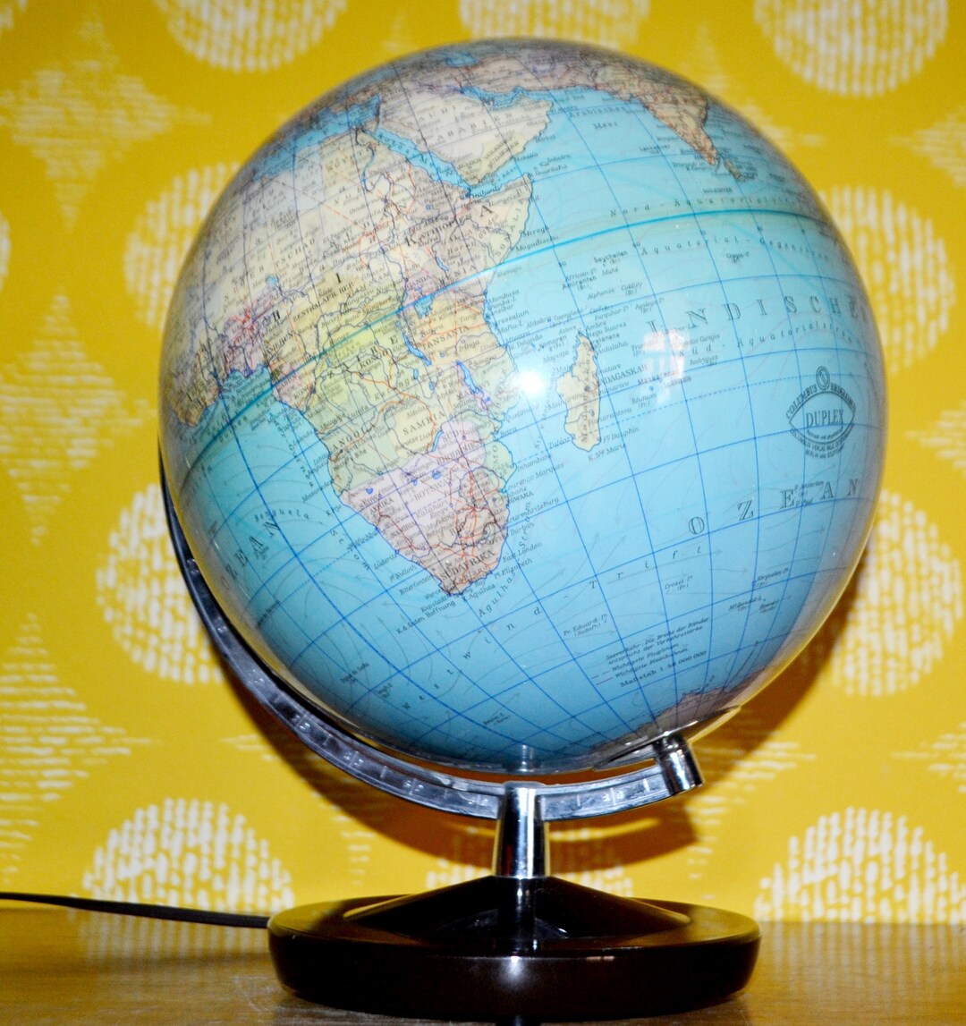 Vintage Globus Columbus Verlag From the 60s Retro Mid Century Shabby ...