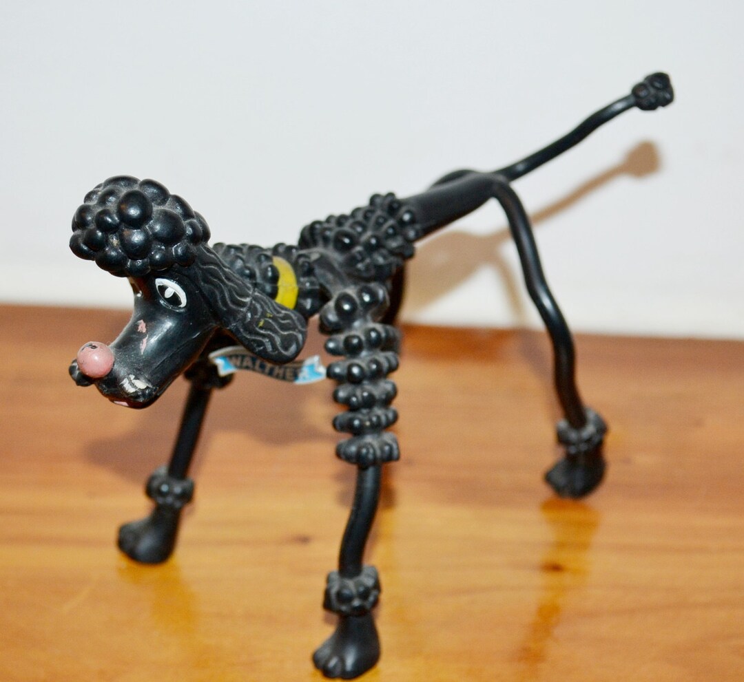 Vintage Rubber Bending Figure Poodle by Walter 50s Wood Retro Mid ...