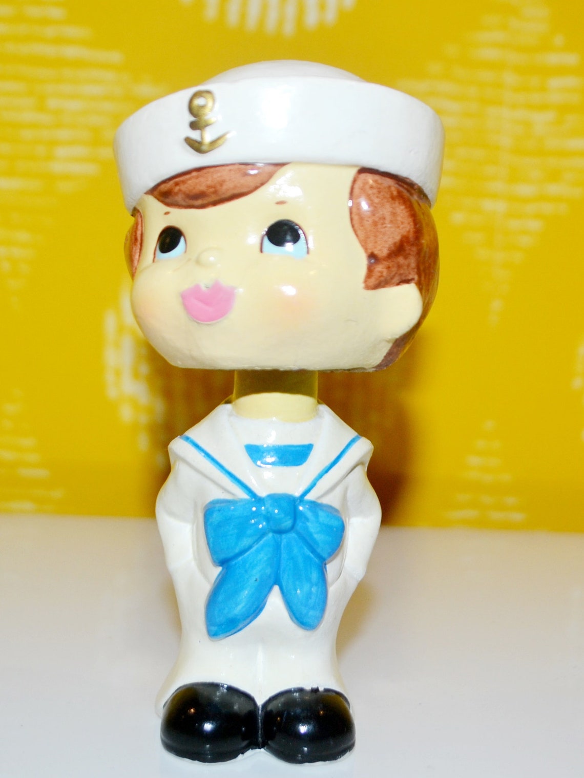 Vintage Ceramic Figure Sailor Blue/ White 60s Country Style - Etsy UK