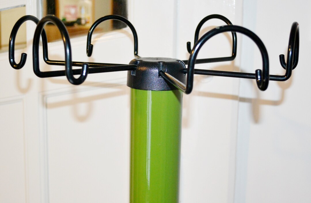 Beautiful Rare Vintage Clothes Rack Metal Green/black 70s Space Age ...